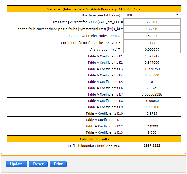 Intermediate Arc-Flash Boundary Equations and Calculator for Arcing ...